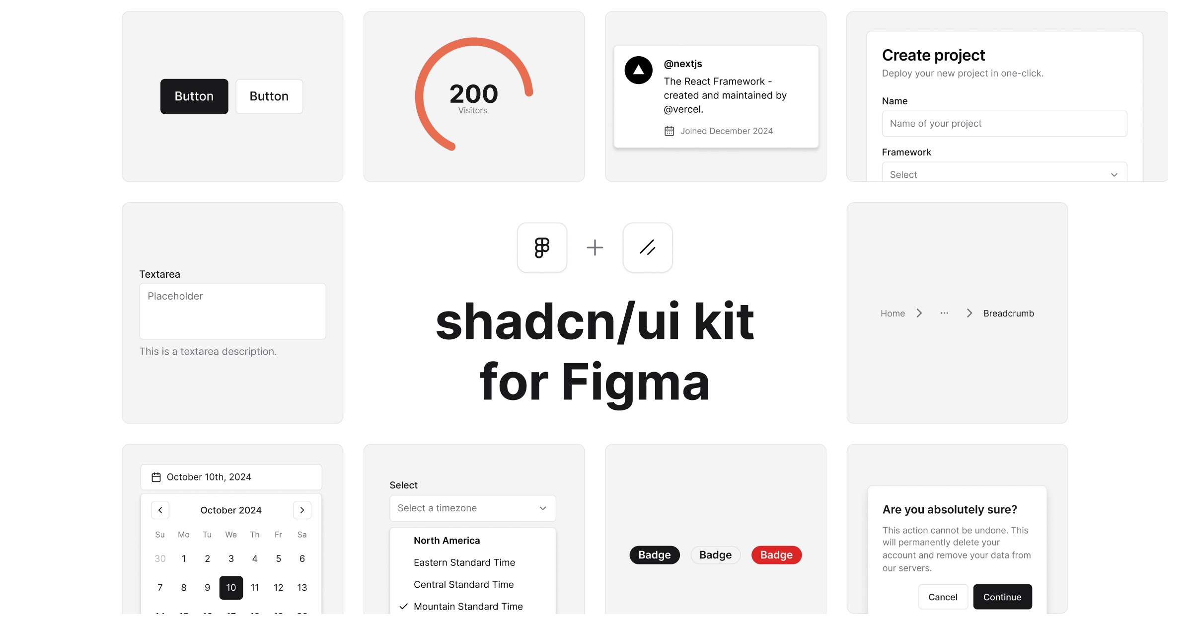 Hello World! Shadcn/ui kit for Figma is now available! | shadcndesign