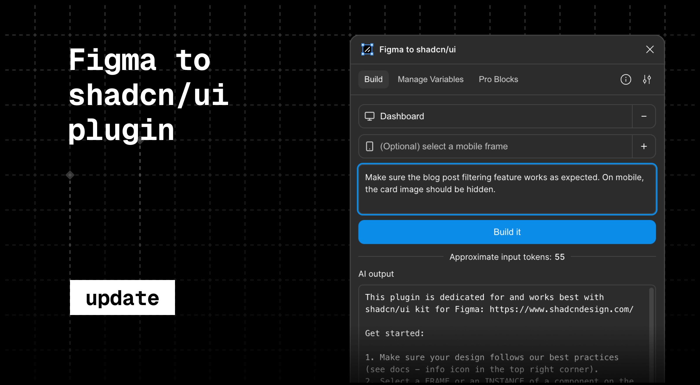 Figma to shadcn/ui Plugin Update: November 2025 | shadcndesign